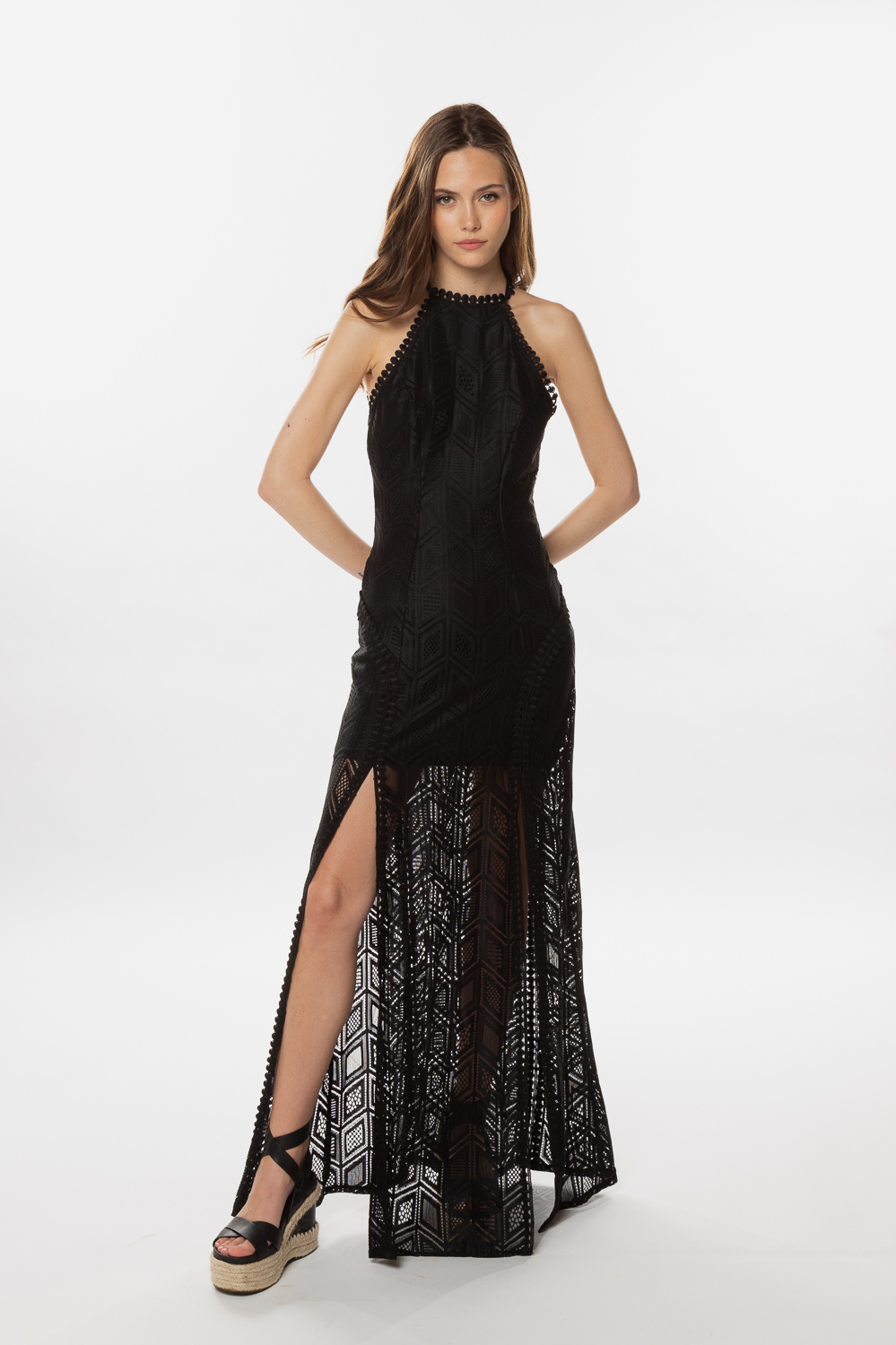 Maxi Φόρεμα 'Lucina' GUESS - ΜΑΥΡΟ | Bloobox